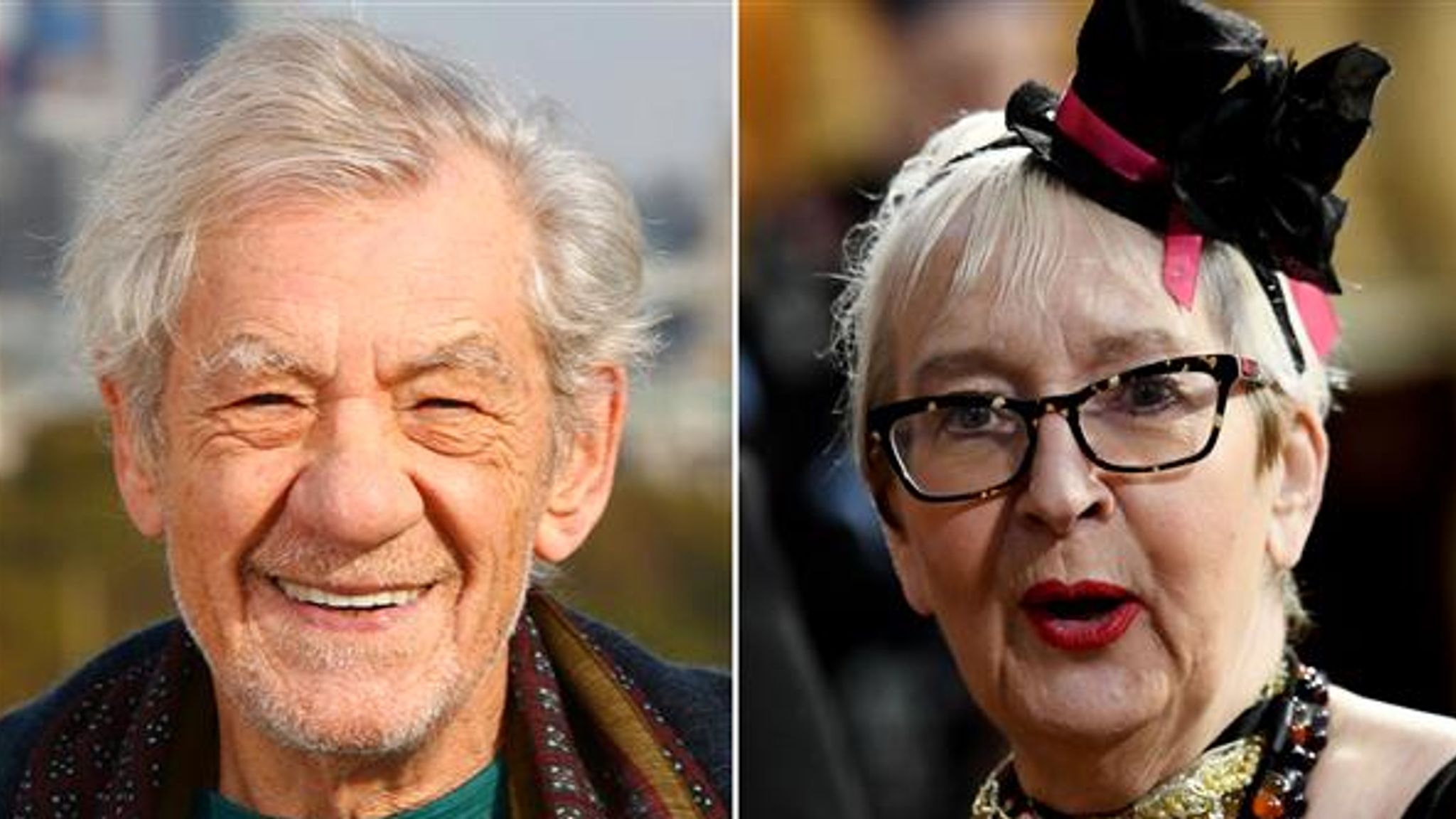 It's behind you! Sir Ian McKellen and Su Pollard among winners at the ...