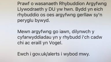 Emergency alert test: 'Technical error' causes Welsh language spelling ...