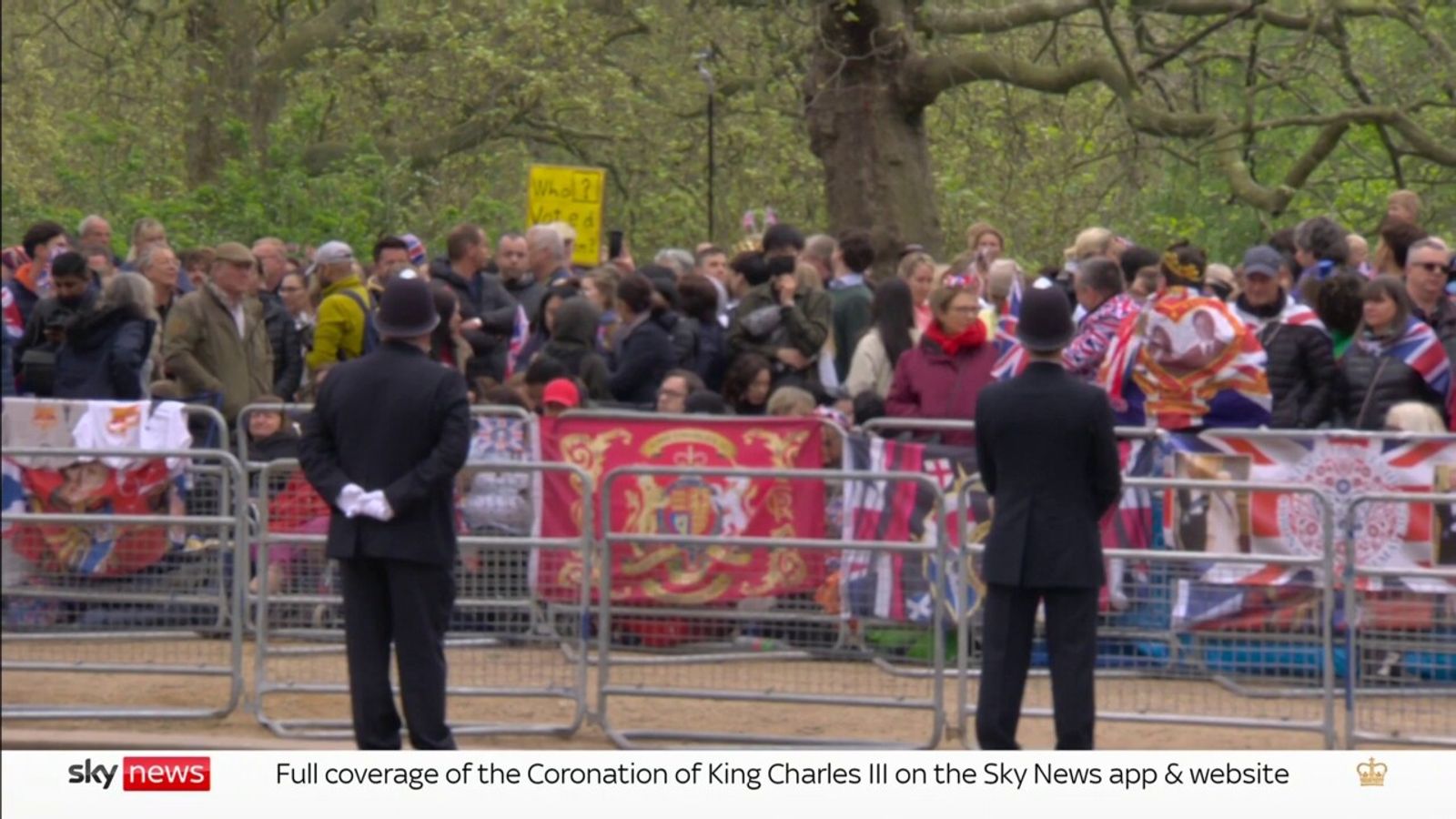 King's coronation: Boos on the Mall | News UK Video News | Sky News