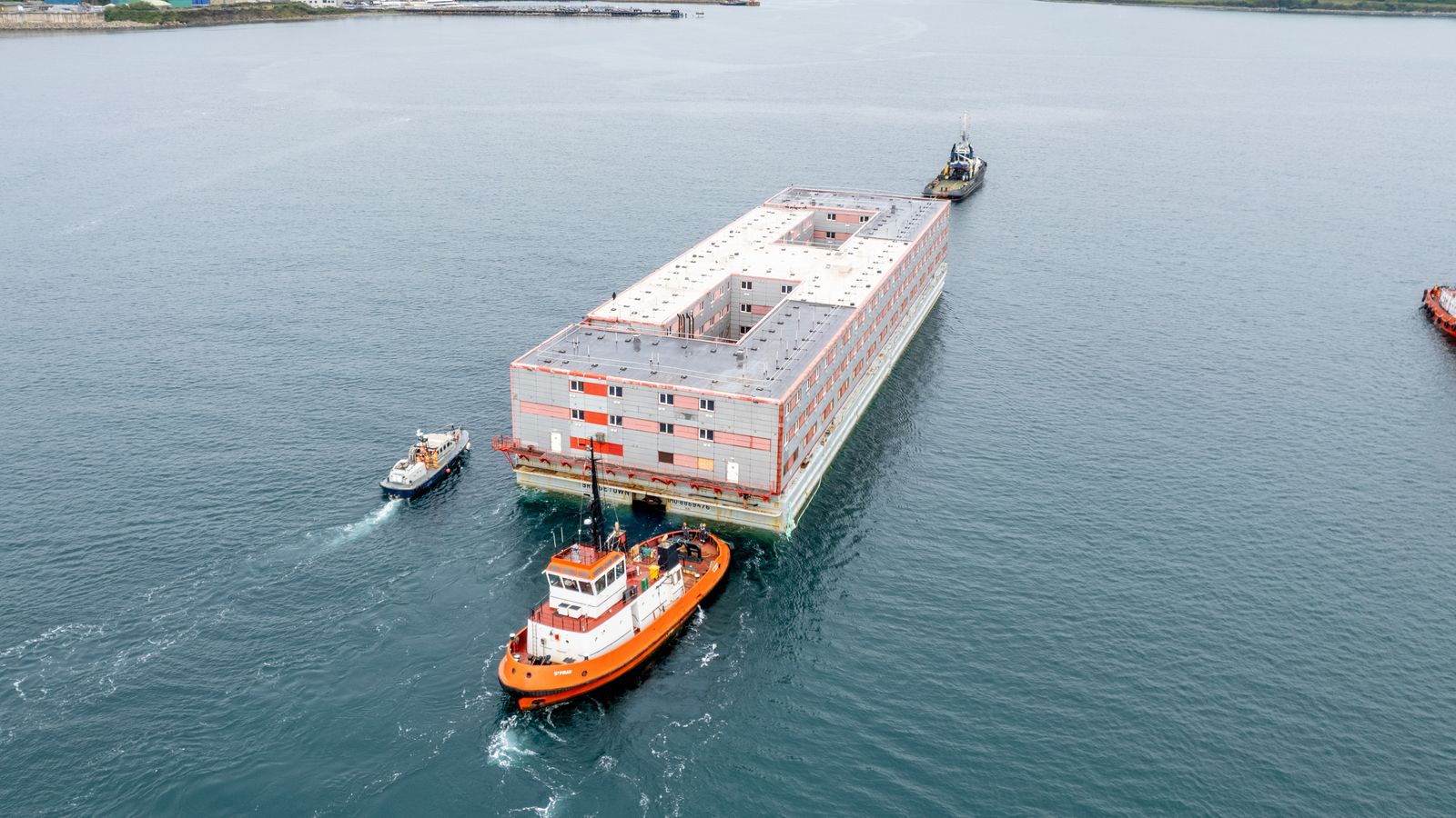 Bibby Stockholm: Barge set to house asylum seekers arrives in UK waters ...
