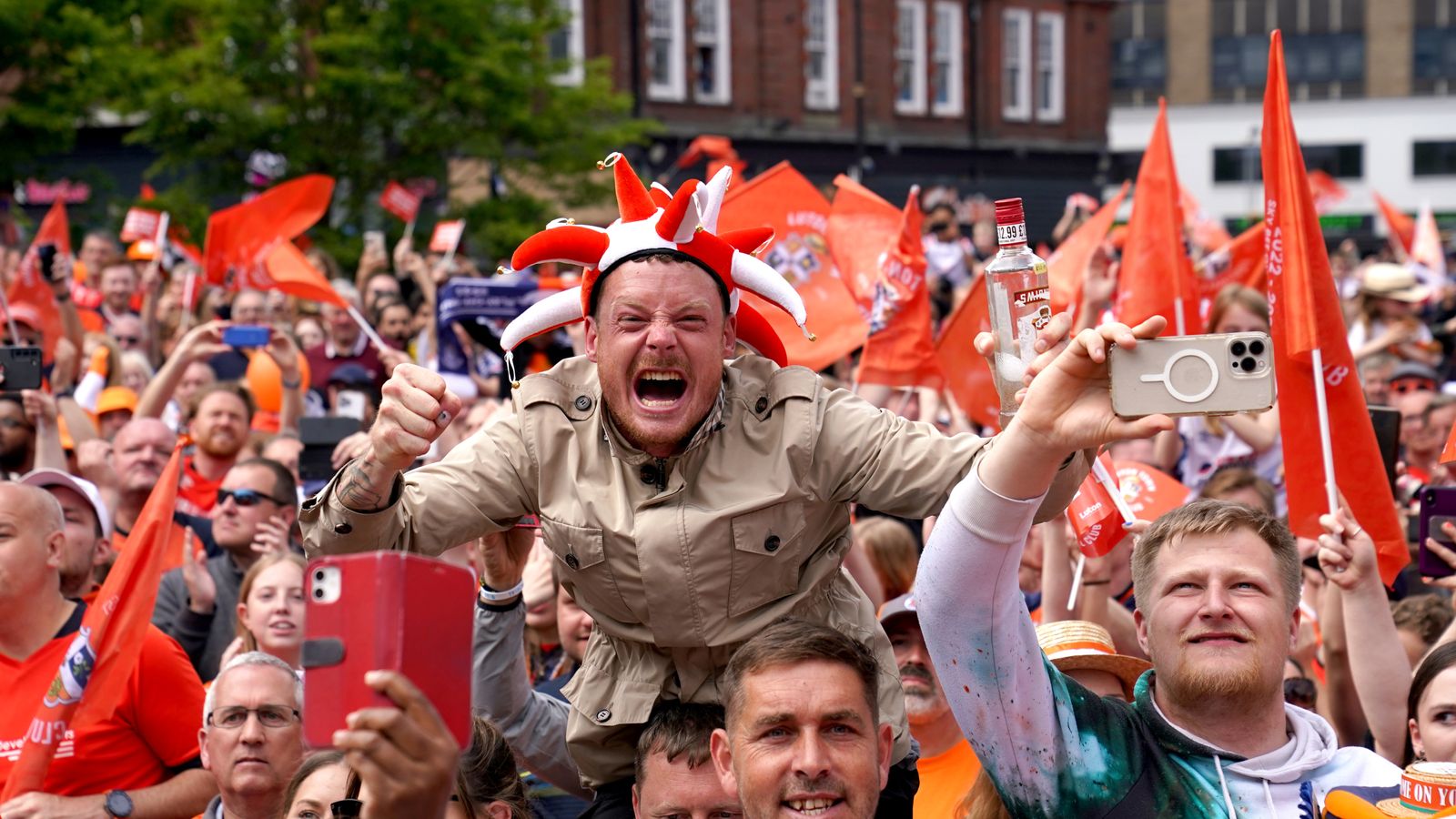 Luton Town fans 'so proud' as they soak up Premier League joy - while ...