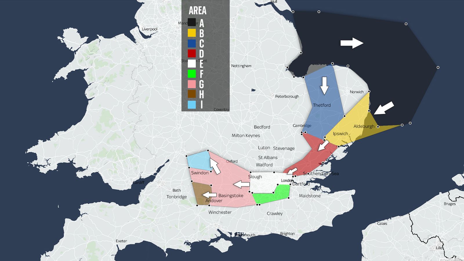 Coronation flypast route: Slimmed down display due to bad weather | UK ...