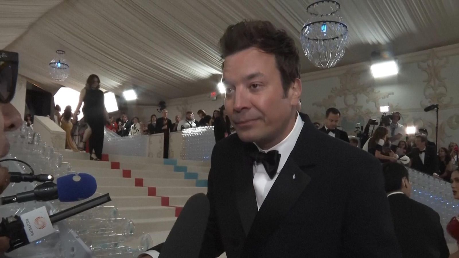 Jimmy Fallon throws support behind Hollywood writers as they prepare to ...