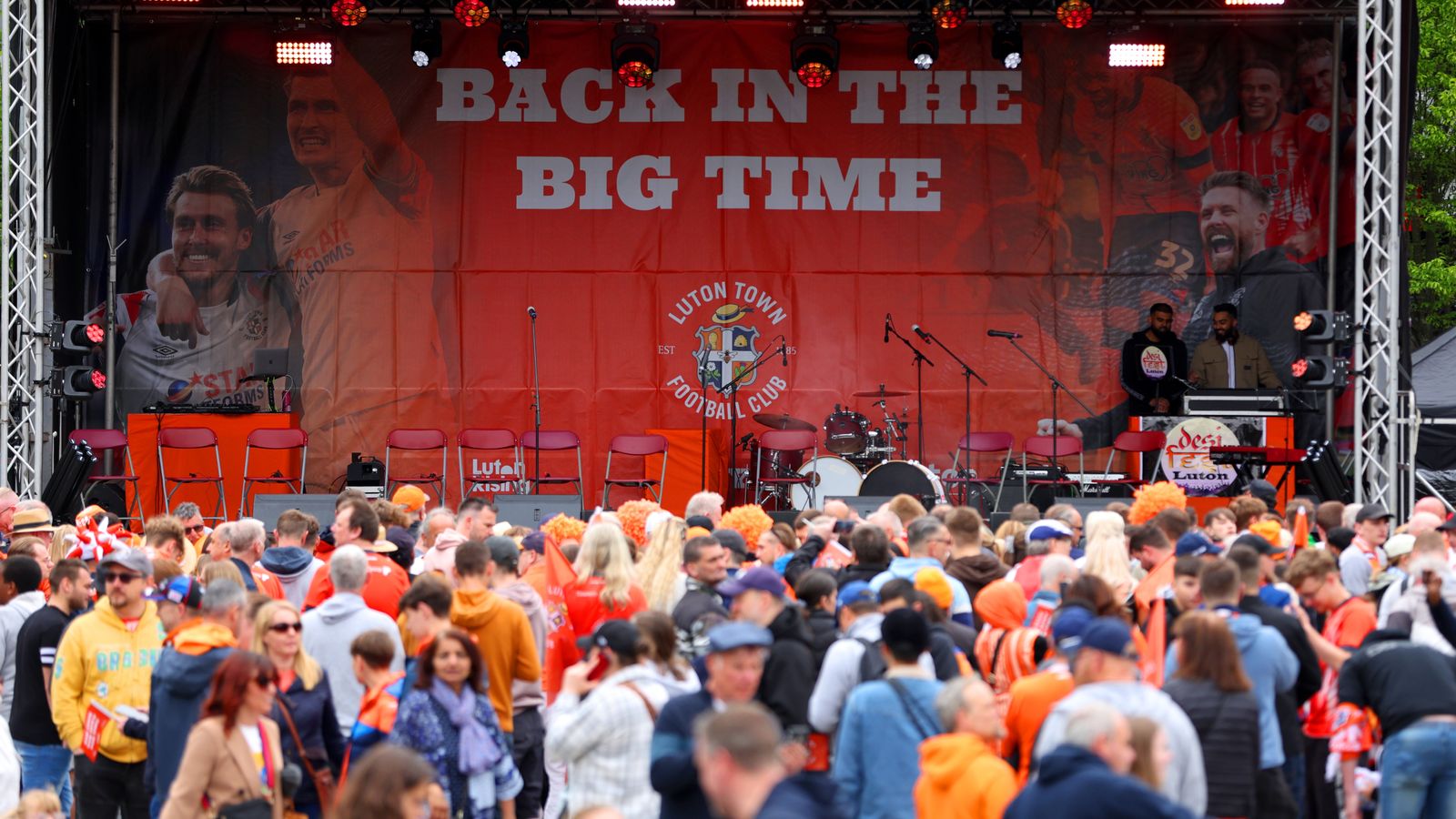 Watch live: Luton Town FC celebrate Premier League promotion with open ...