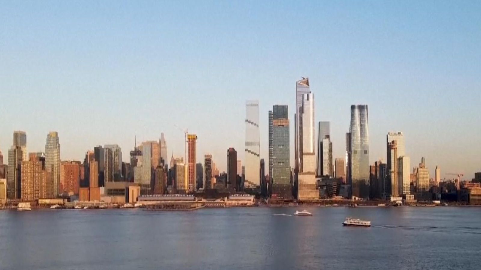New York City sinking a few millimetres a year, says study | Sky News