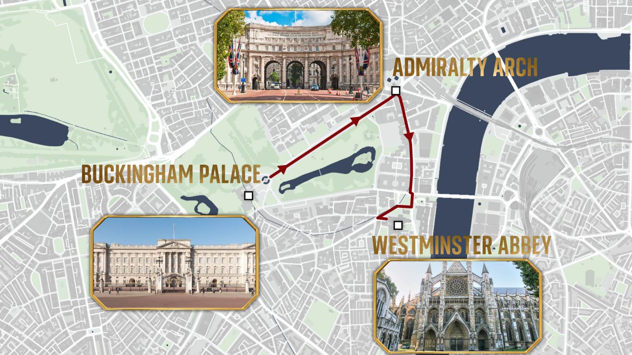 Coronation procession route, the best spots to watch the King and Queen ...