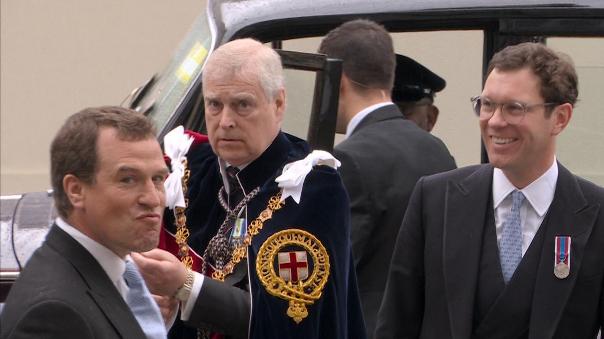 Prince Harry and Prince Andrew sat in same row at King's coronation ...