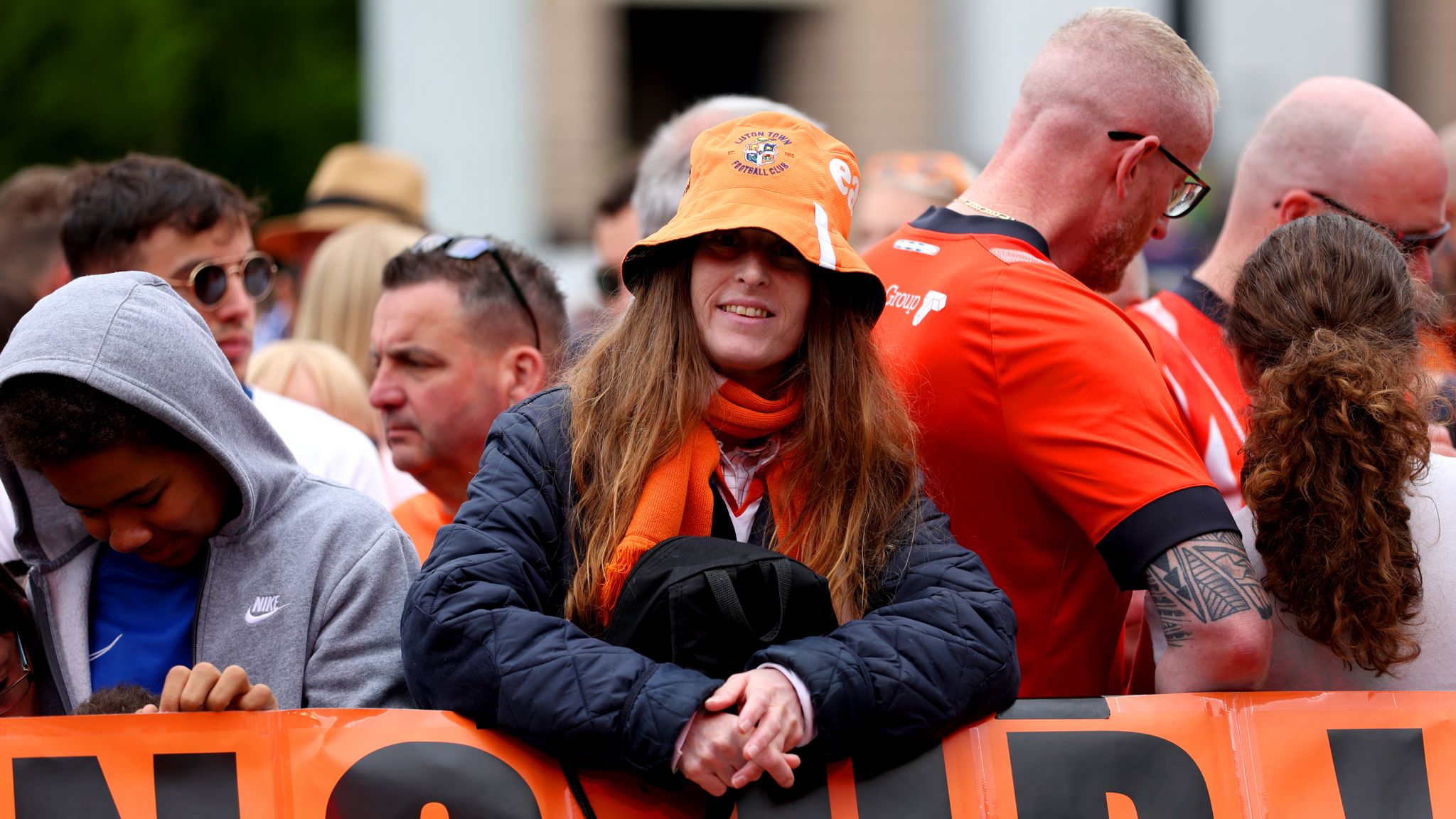 Luton Town celebrate historic rise to Premier League with huge crowds ...