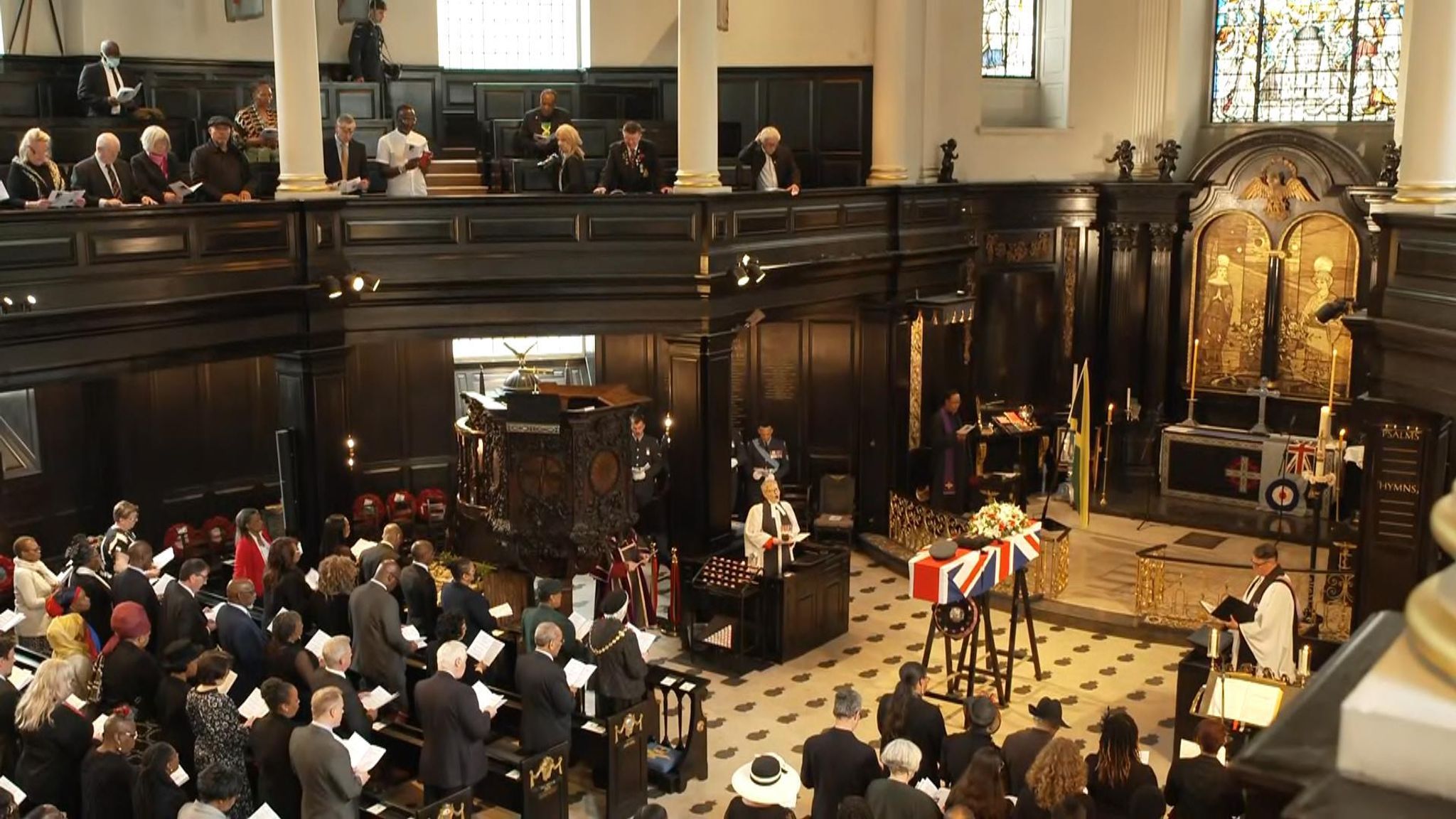 Hundreds of mourners gather for funeral of black RAF pilot who fought ...