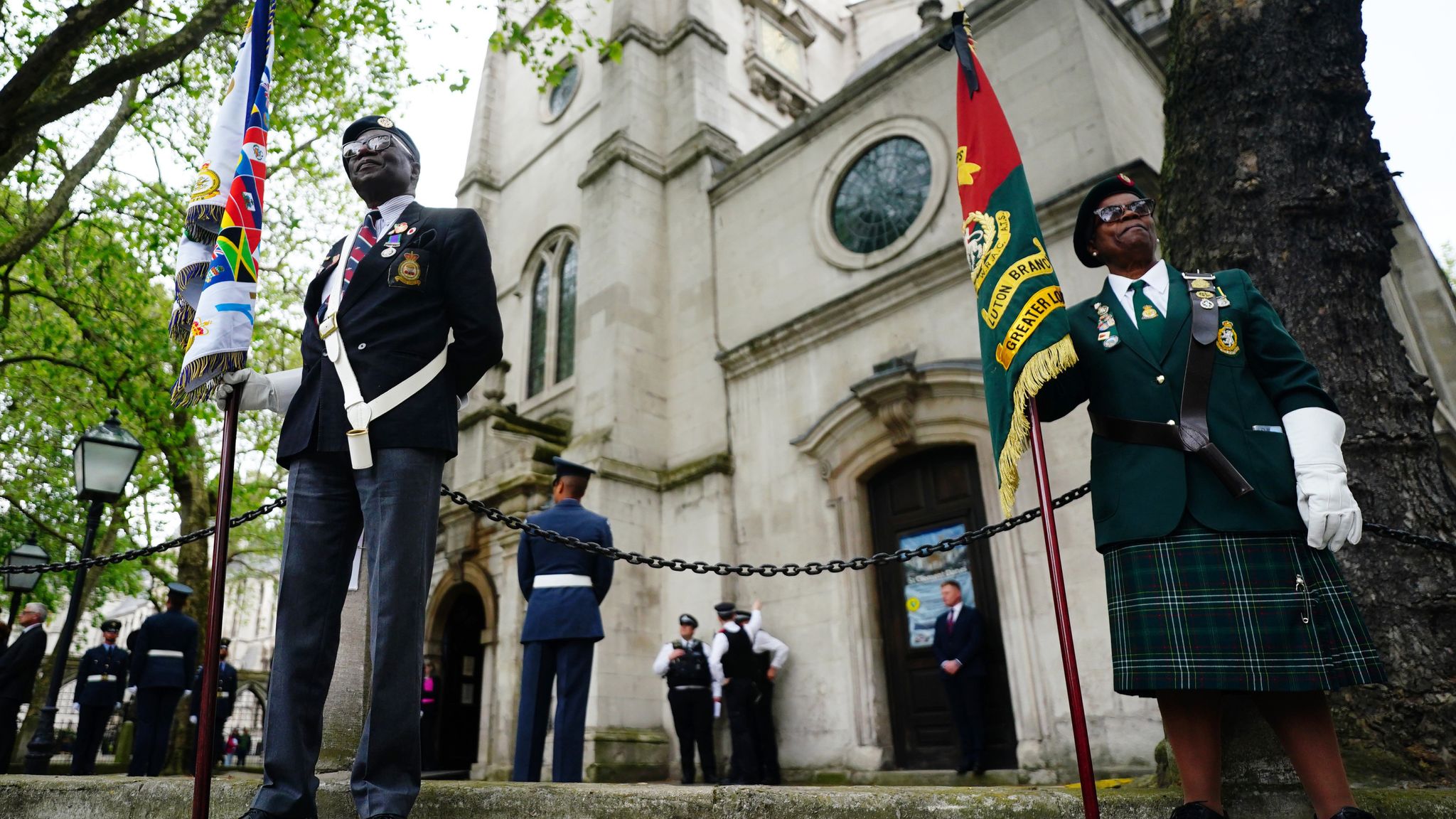 Hundreds of mourners gather for funeral of black RAF pilot who fought ...