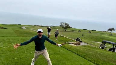 Gareth Bale celebrates his first hole-in-one on golf course in ...