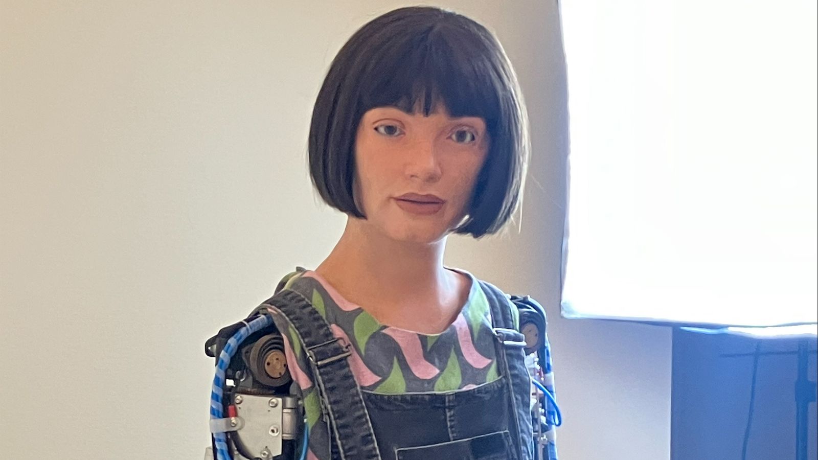 Ai-Da the world's first humanoid robot creates beautiful but ...