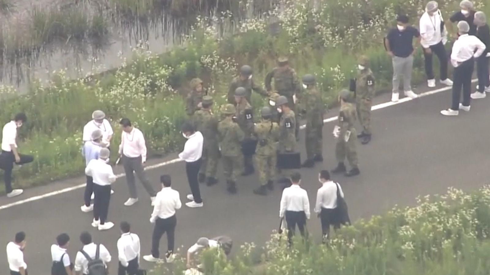 Fatal shooting spree on Japanese army base | World News | Sky News