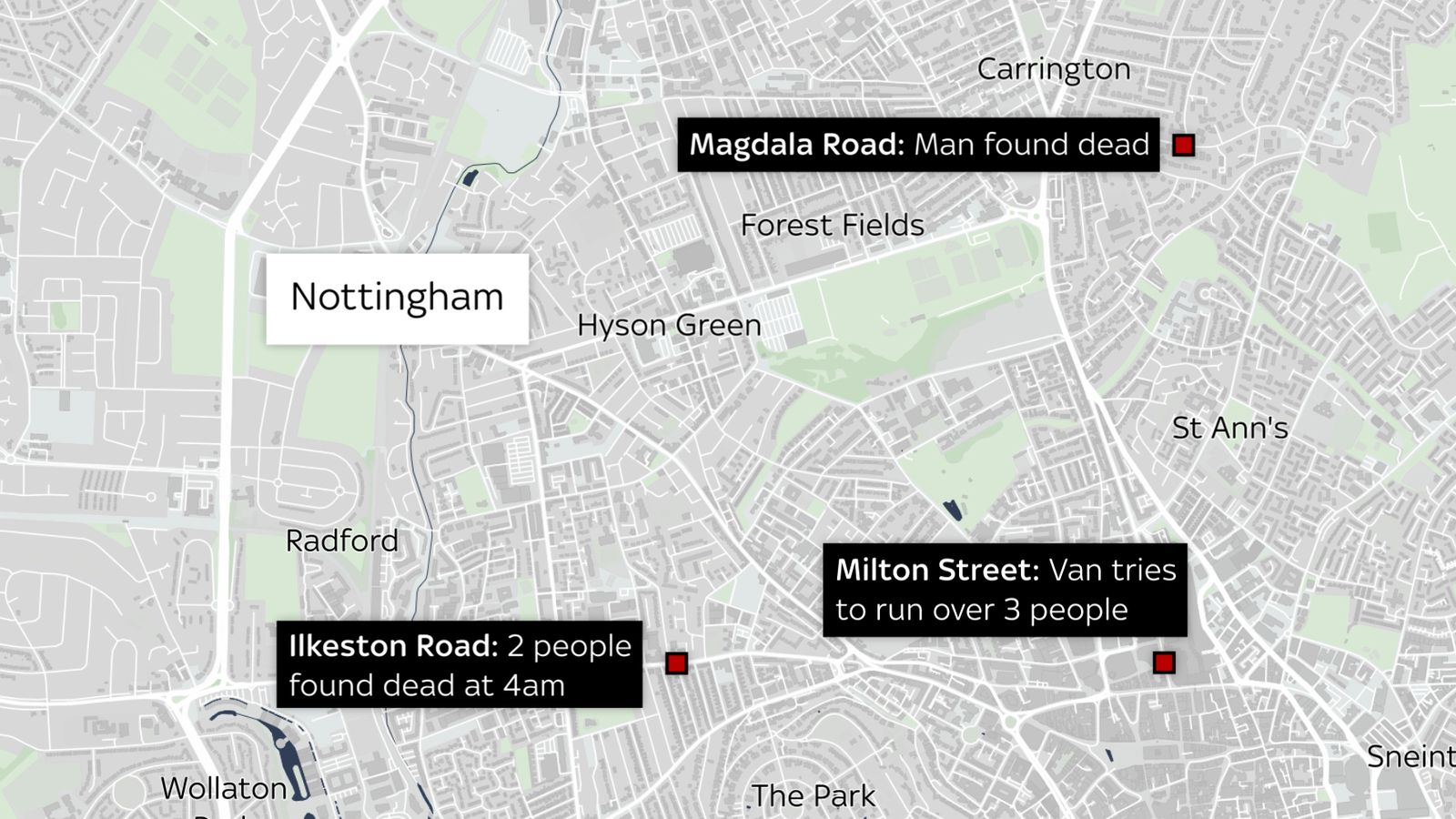 Nottingham attack: Three people dead and man arrested on suspicion of ...