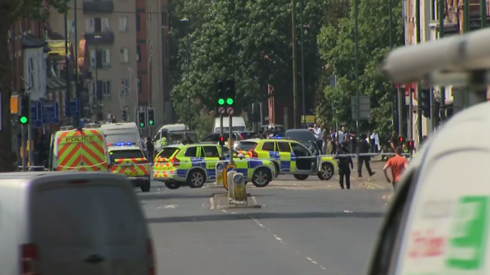 Nottingham attack: Two women taken away by armed officers in marked car ...