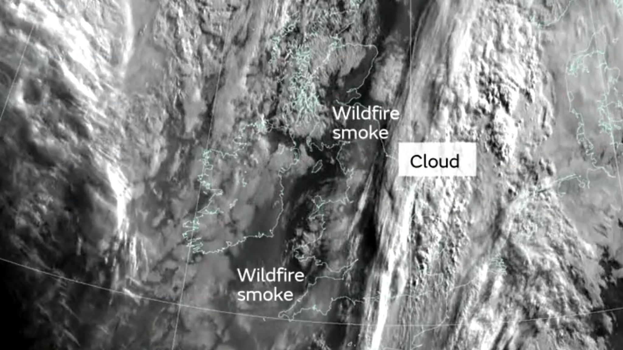 UK weather: Satellite images show smoke from Canada wildfires across ...