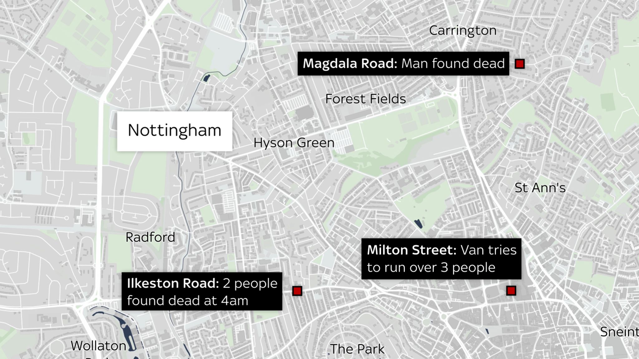 Nottingham attack: Three people dead and man arrested on suspicion of ...