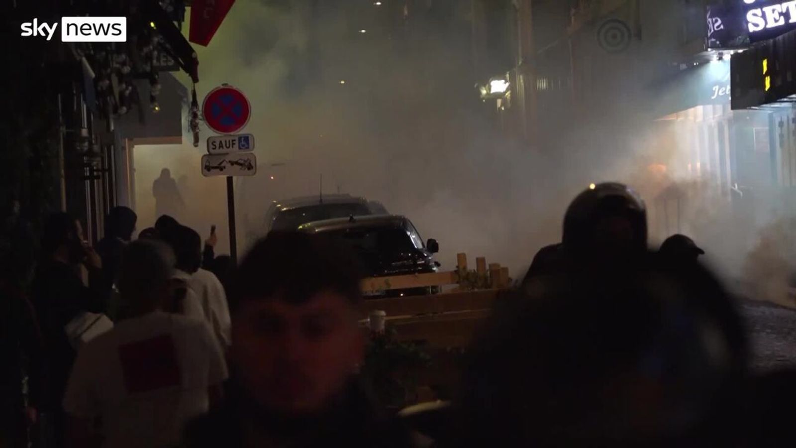 France riots: Police on streets of Paris | World News | Sky News