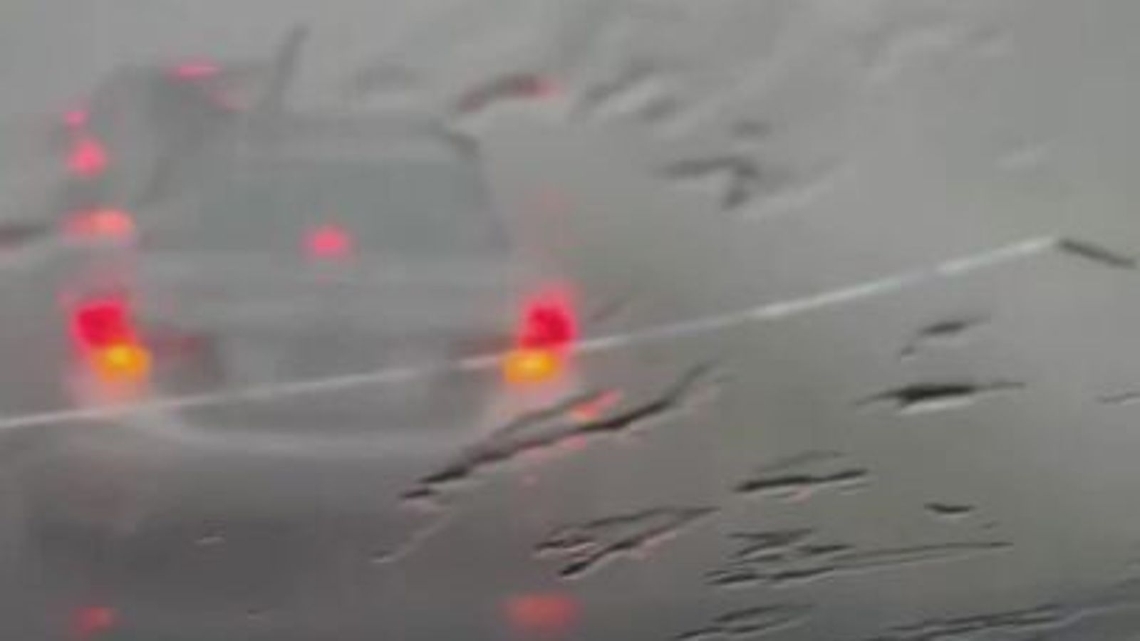 Canada: Large hail cracks car windshield as storm hits parts of Canada ...