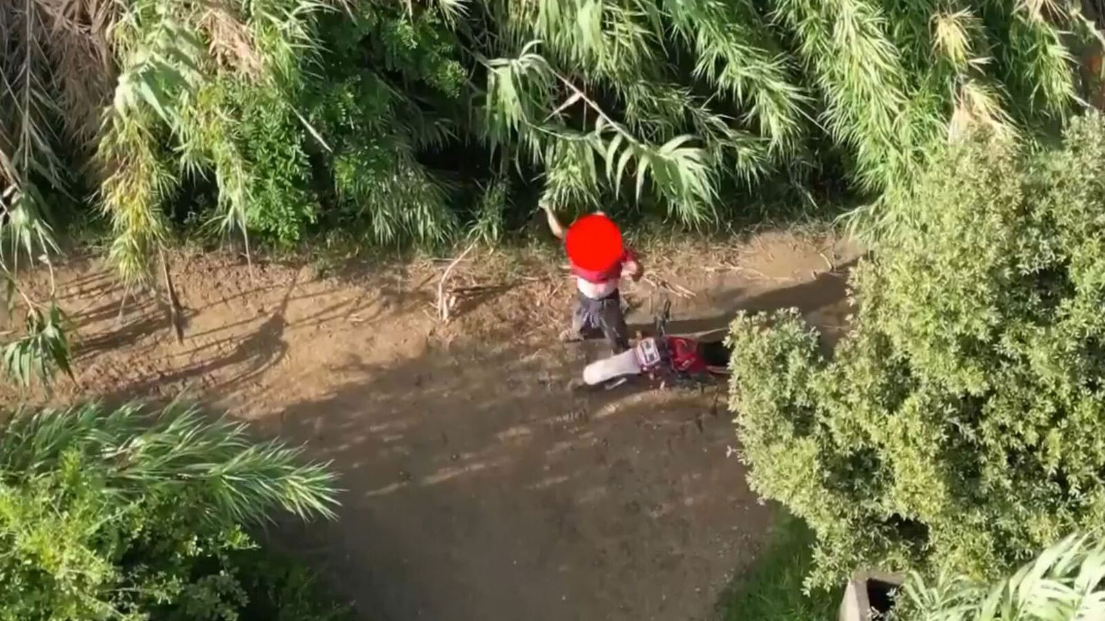 Drone footage shows suspected arsonist after Italy wildfire | World News | Sky News