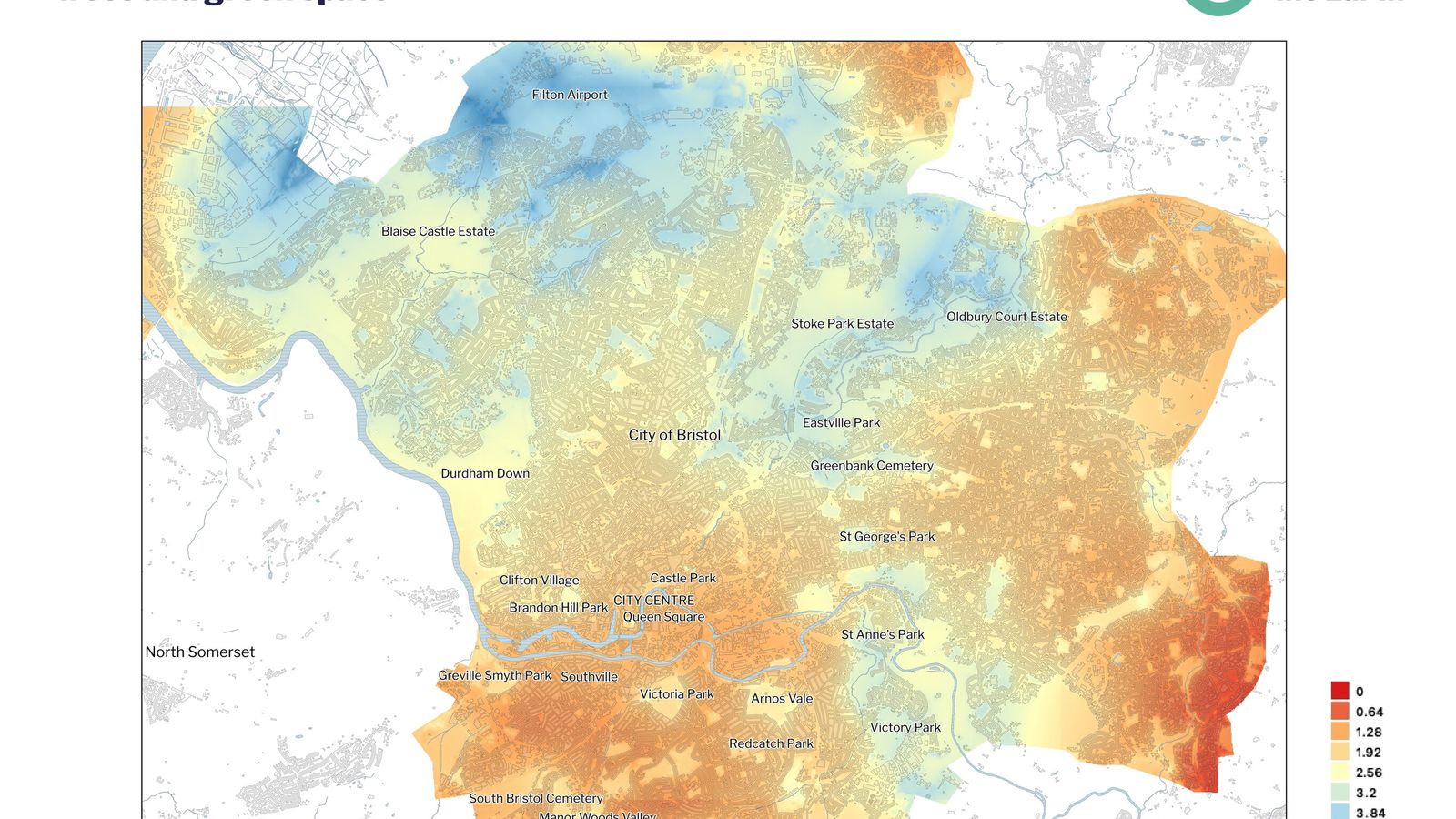 Heatmaps reveal the warmest and coolest areas of five English cities ...