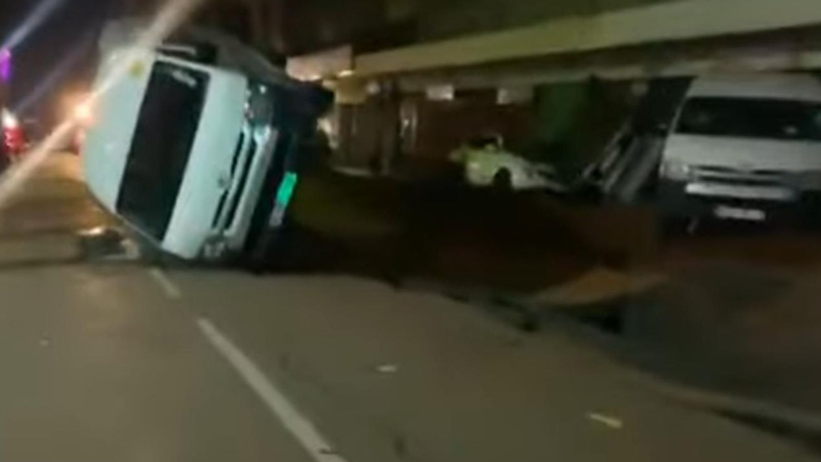 South Africa explosion leaves vehicles scattered and roads smashed ...