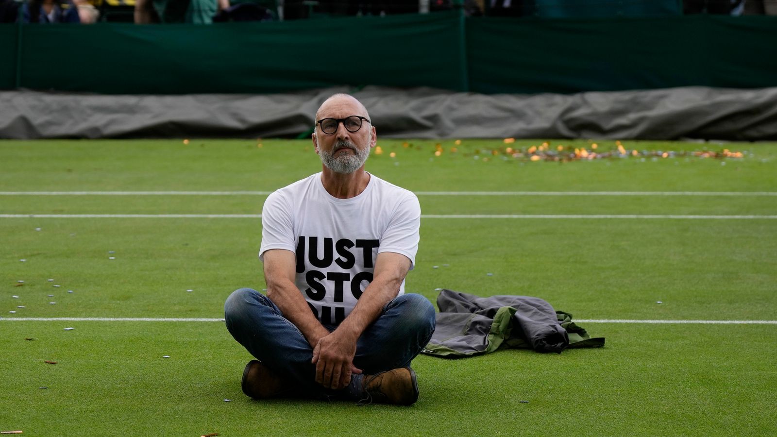 Wimbledon: Just Stop Oil protesters halt play twice as home secretary ...