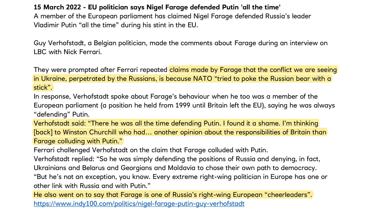 Key points from Coutts' dossier on Nigel Farage | UK News | Sky News