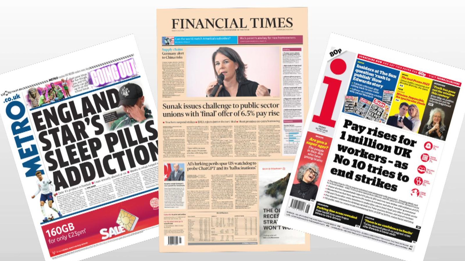 Friday's national newspaper front pages | UK News | Sky News