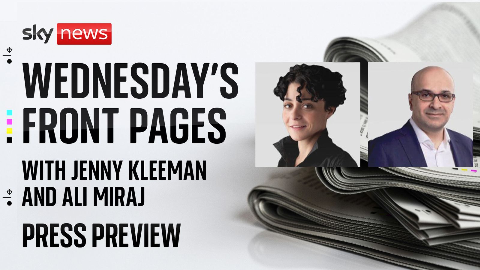 Press Preview: Wednesday's front pages | UK News | Sky News