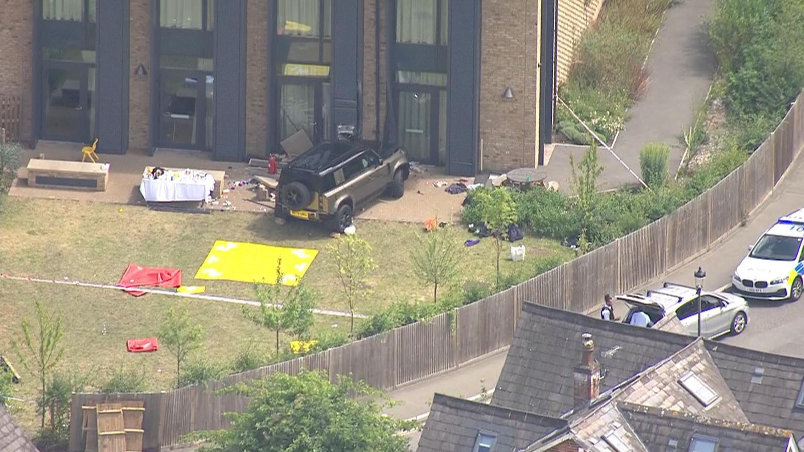 Child dies after car crashes into Wimbledon primary school | UK News | Sky News