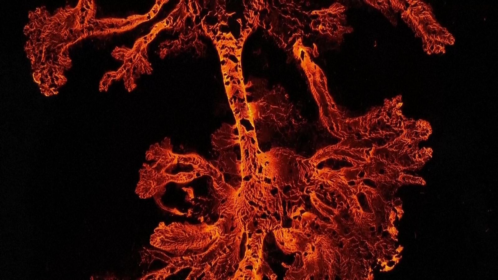 Watch: Icelandic volcano erupts near Reykjavik | World News | Sky News