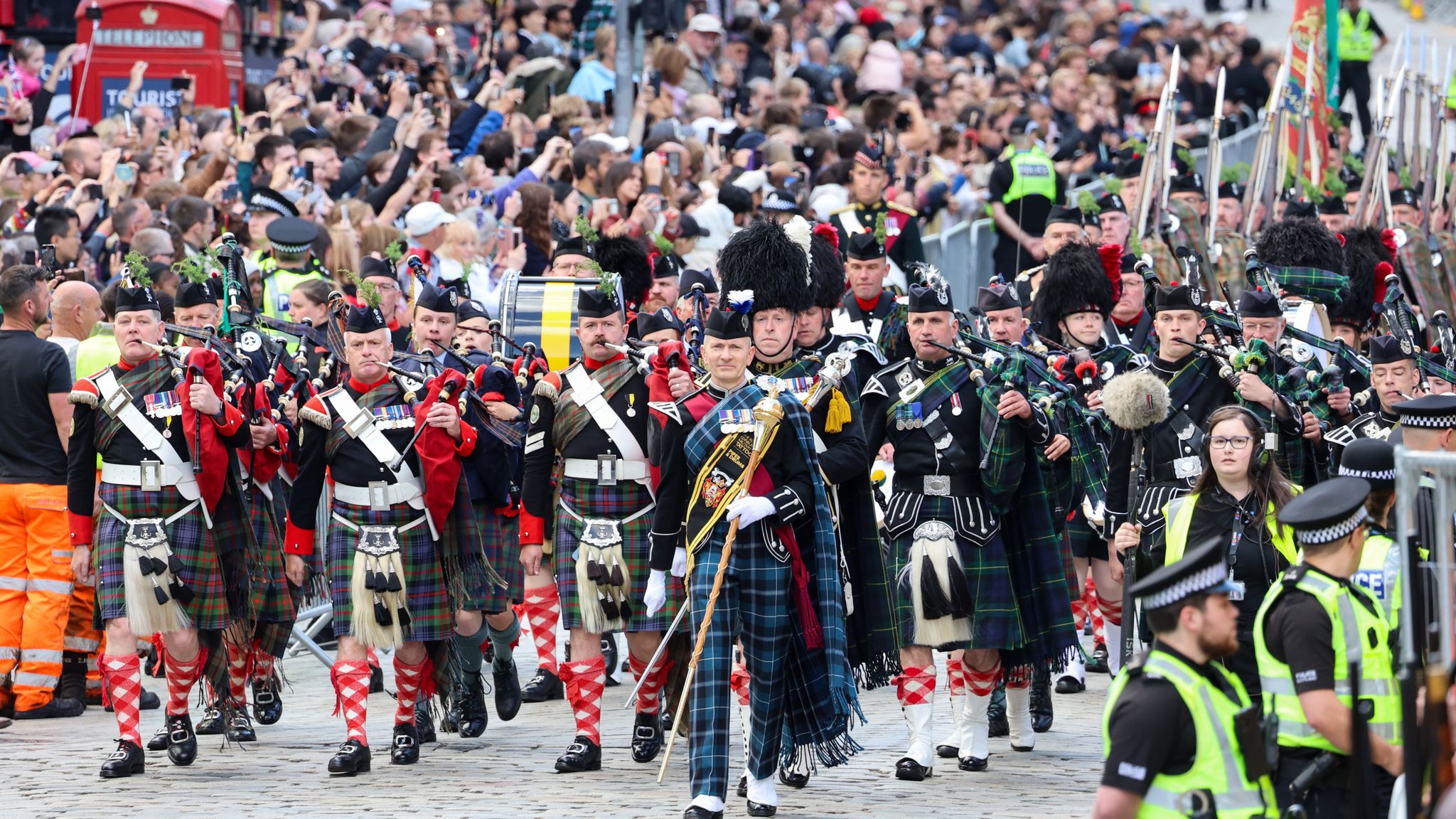 Charles presented with Scotland's crown jewels - four arrested as ...
