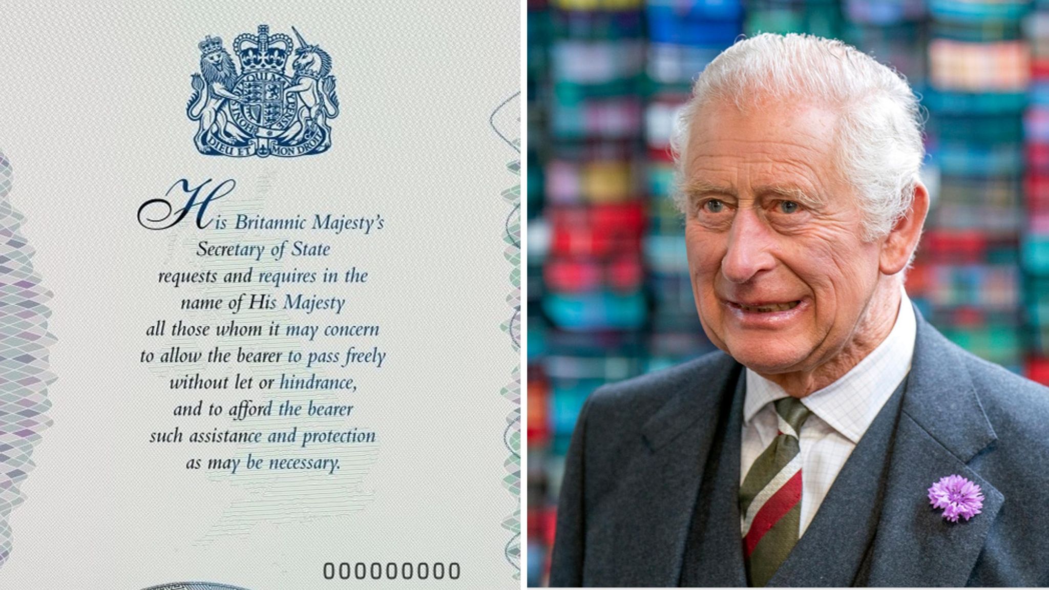 First British passports bearing the title 'His Majesty' to be rolled ...