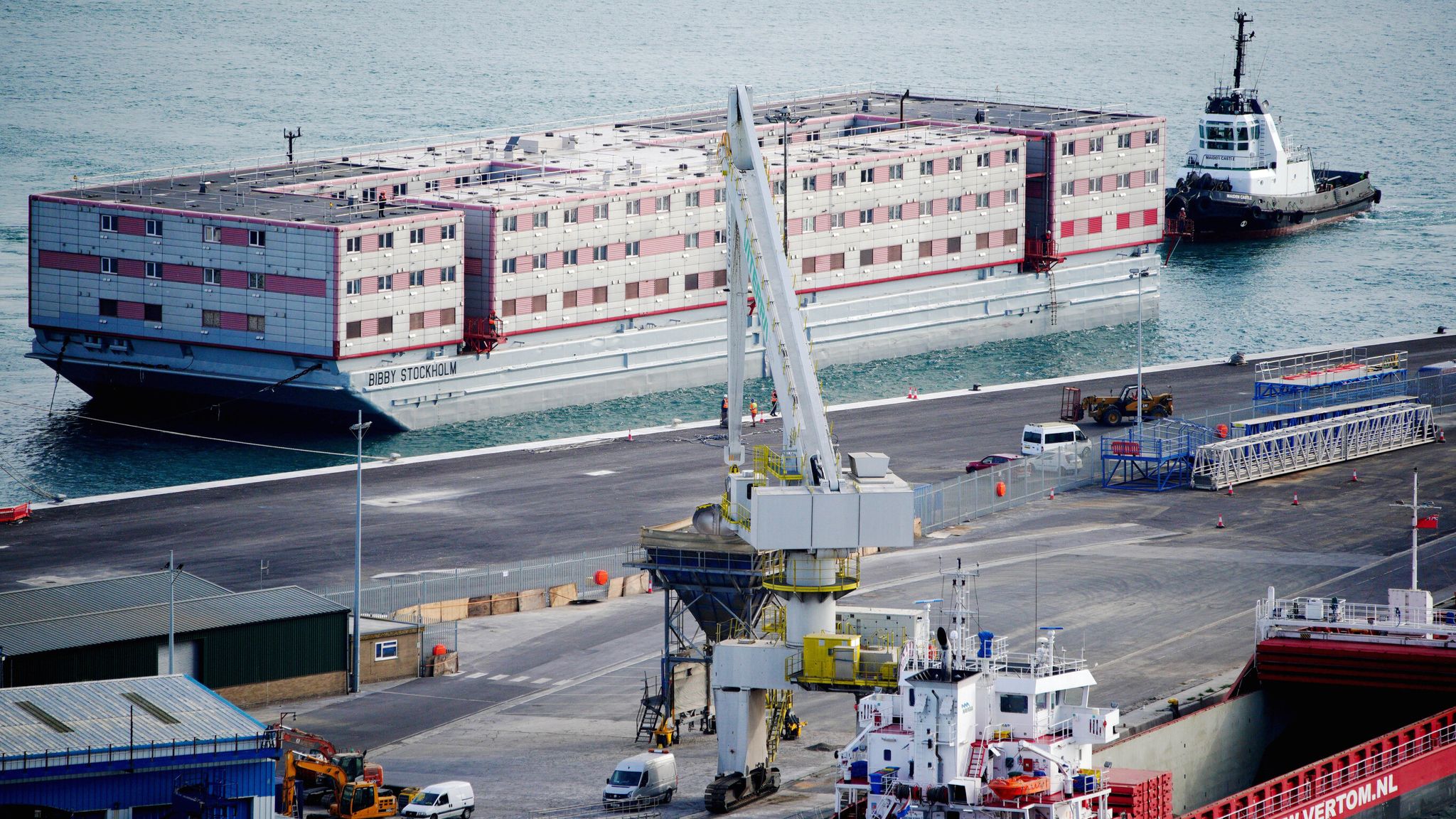 Arrival of first asylum seekers on Bibby Stockholm barge delayed | Politics News | Sky News