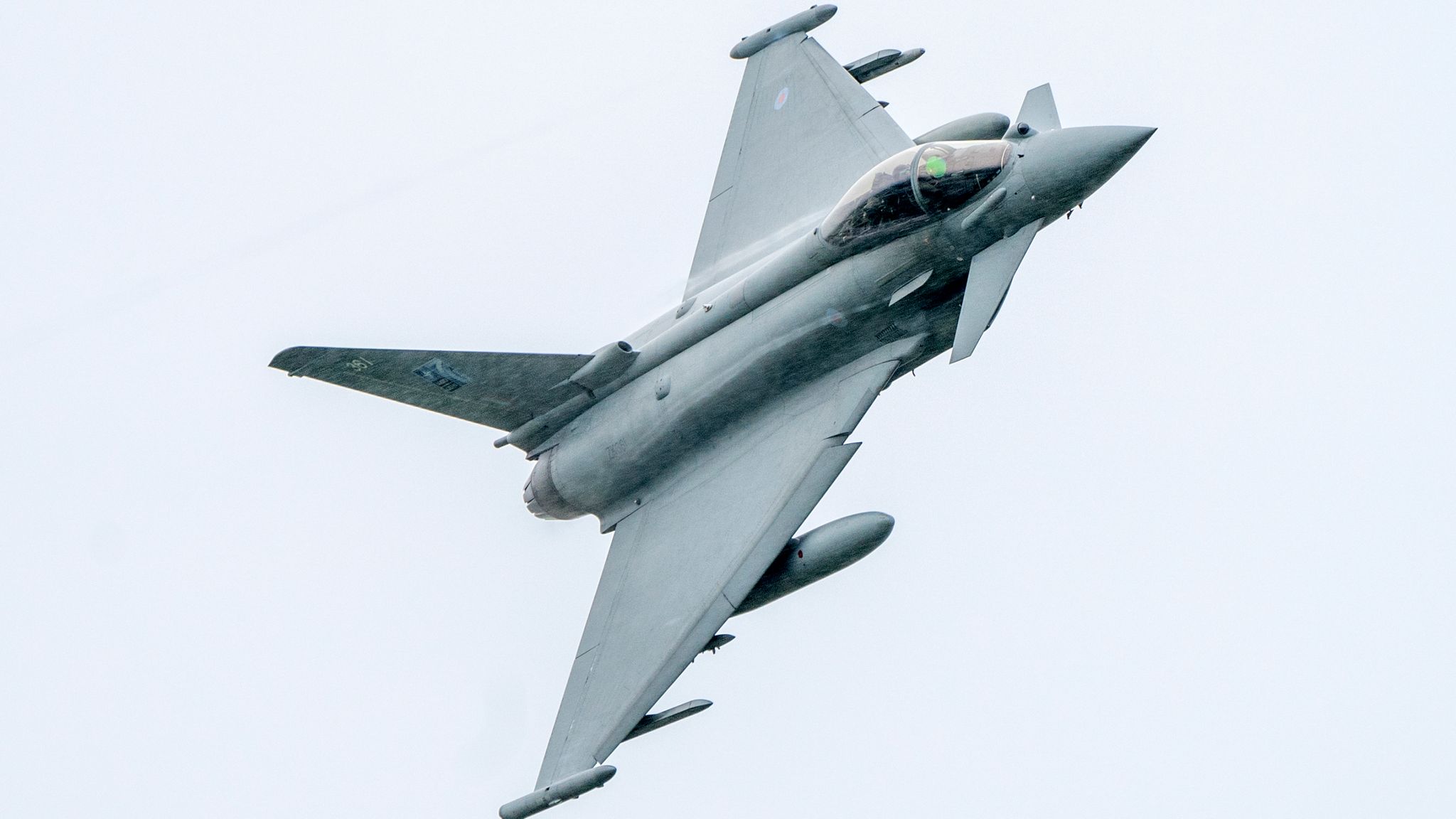 Sonic boom heard after RAF Typhoon fighter jets scrambled to intercept ...