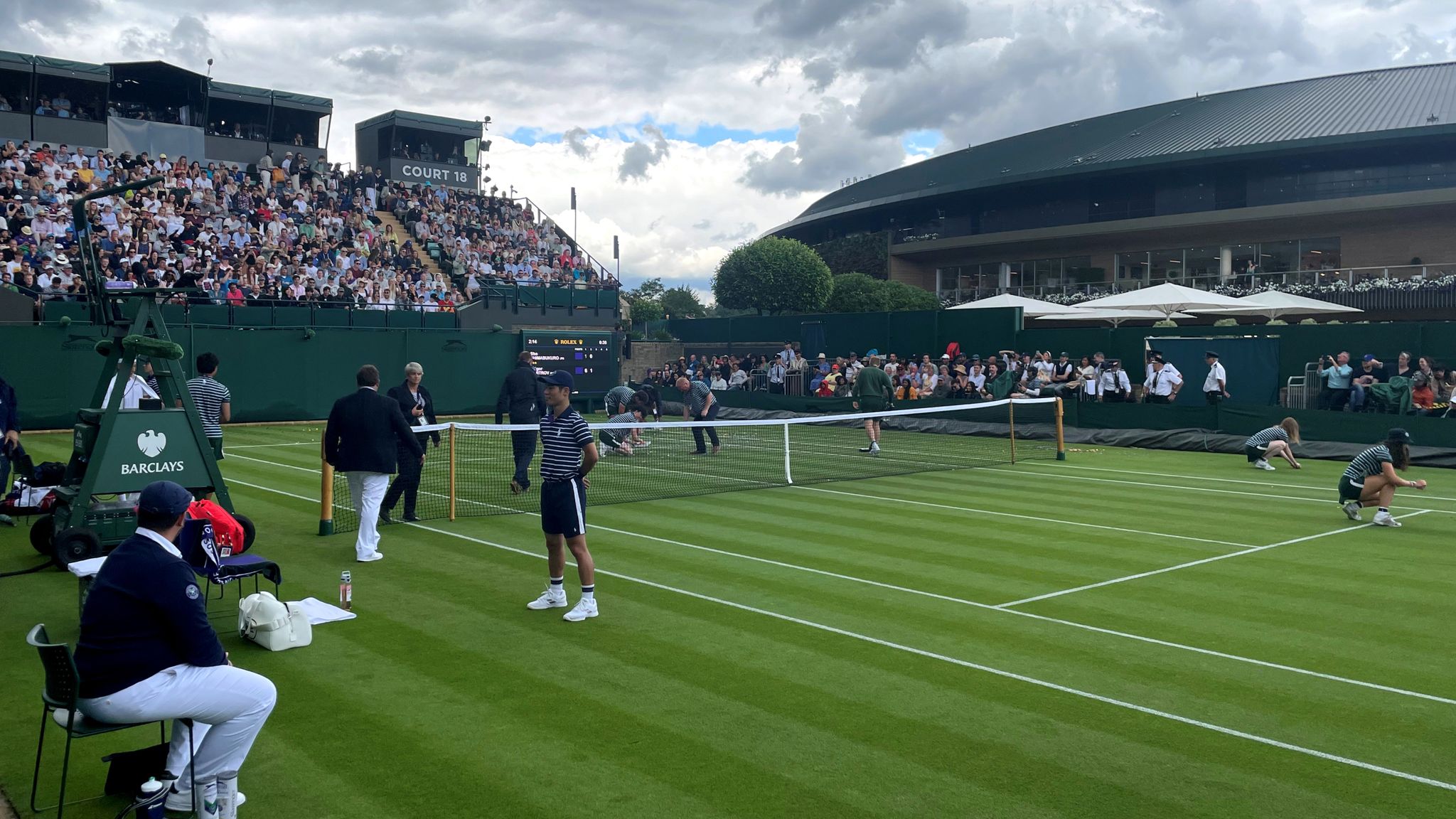 Wimbledon: Just Stop Oil protesters halt play twice as home secretary ... Wimbledon: Just Stop Oil protesters halt play twice as home secretary ...