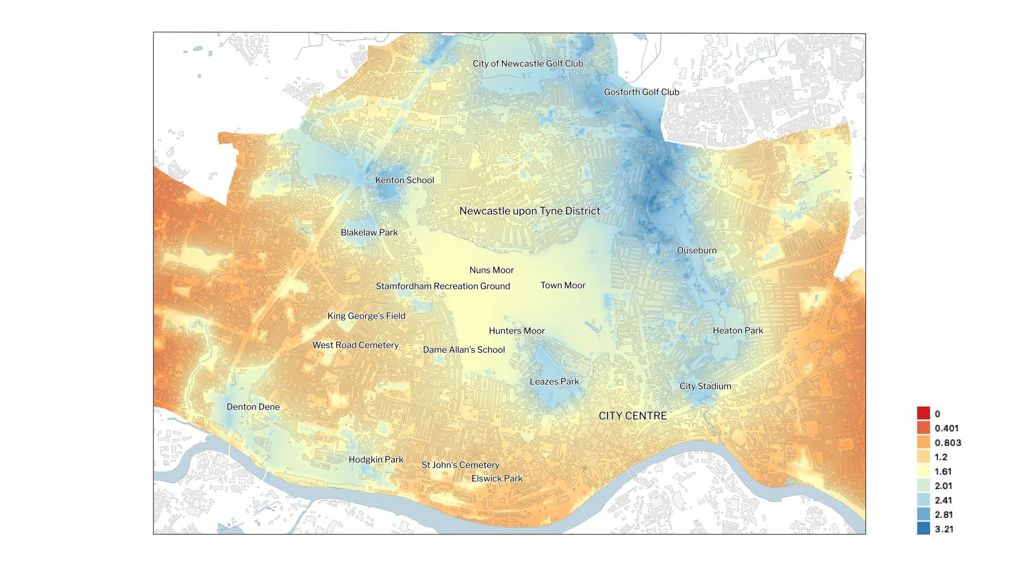 Heatmaps reveal the warmest and coolest areas of five English cities - and the impact of green ...