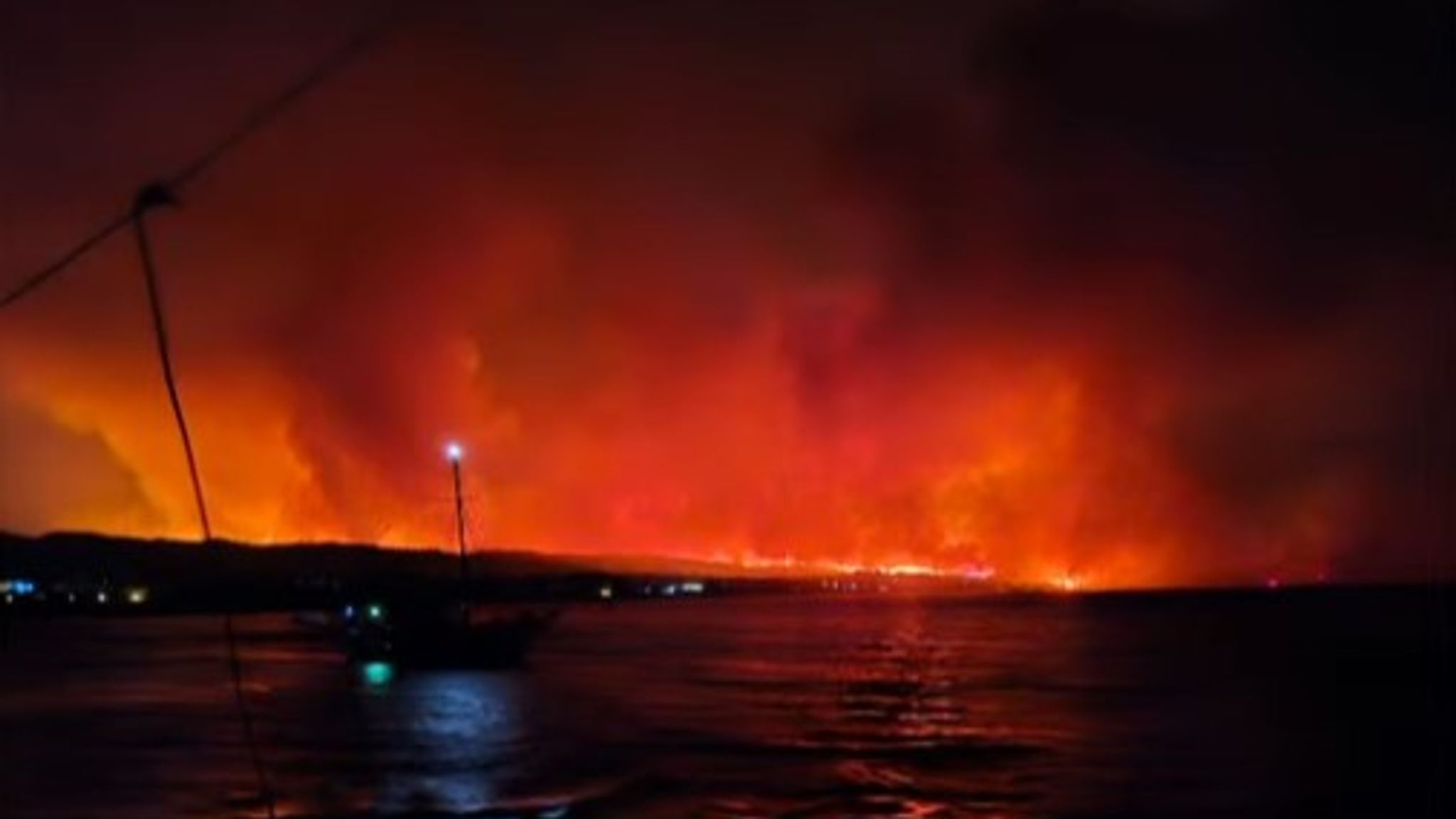 British family fleeing Rhodes face nightmare scenario of 'towering ...