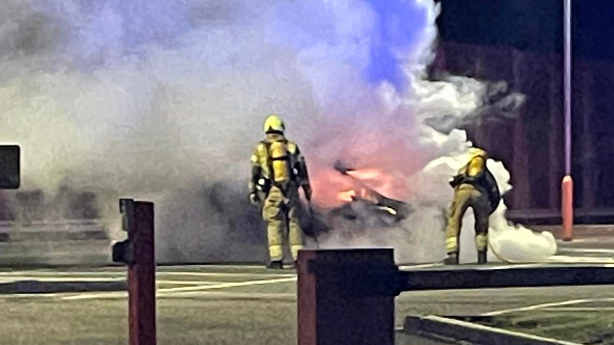 Police launch investigation after car firebombed outside HMP Perth | UK ...