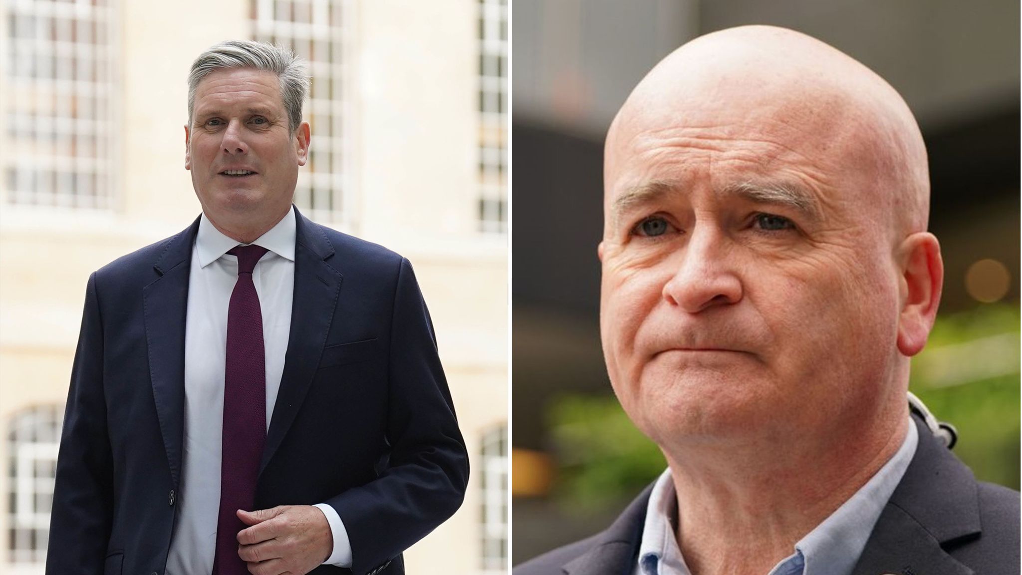 RMT boss Mick Lynch criticises Keir Starmer for not being on 'side of ...