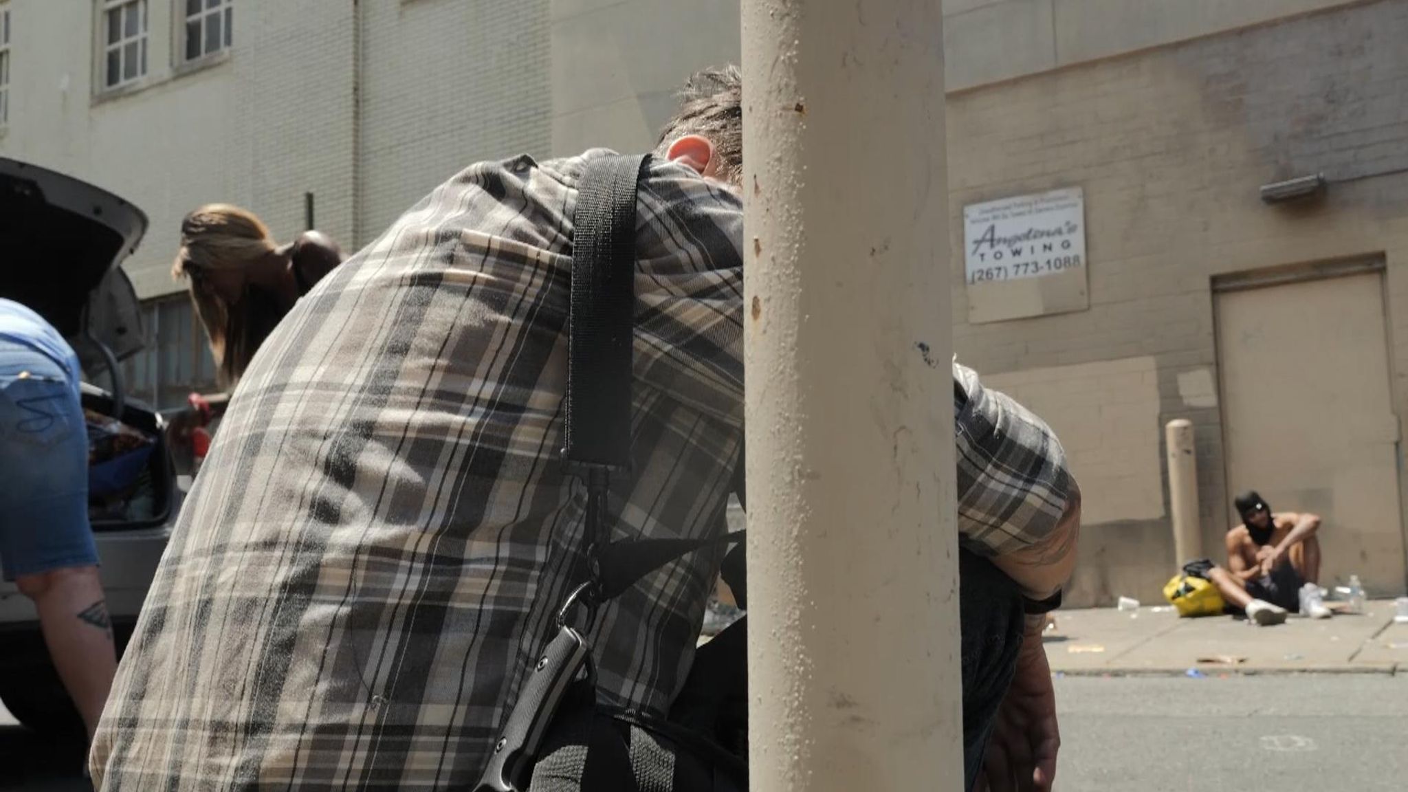 In this neighbourhood, people openly inject the 'zombie drug' Tranq on ...