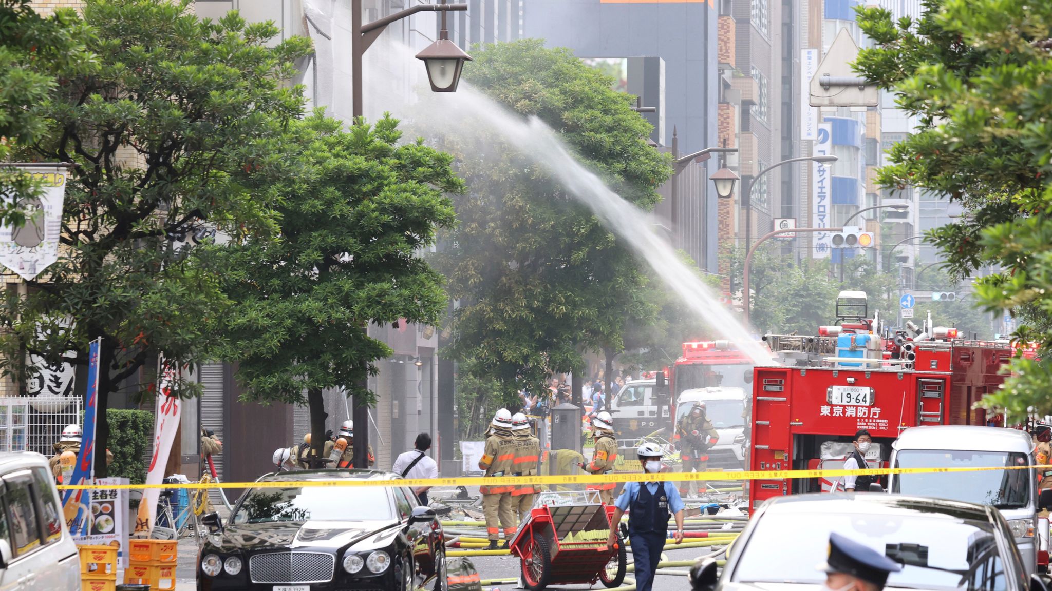 Four injured after explosion at building in Shimbashi area of Tokyo ...