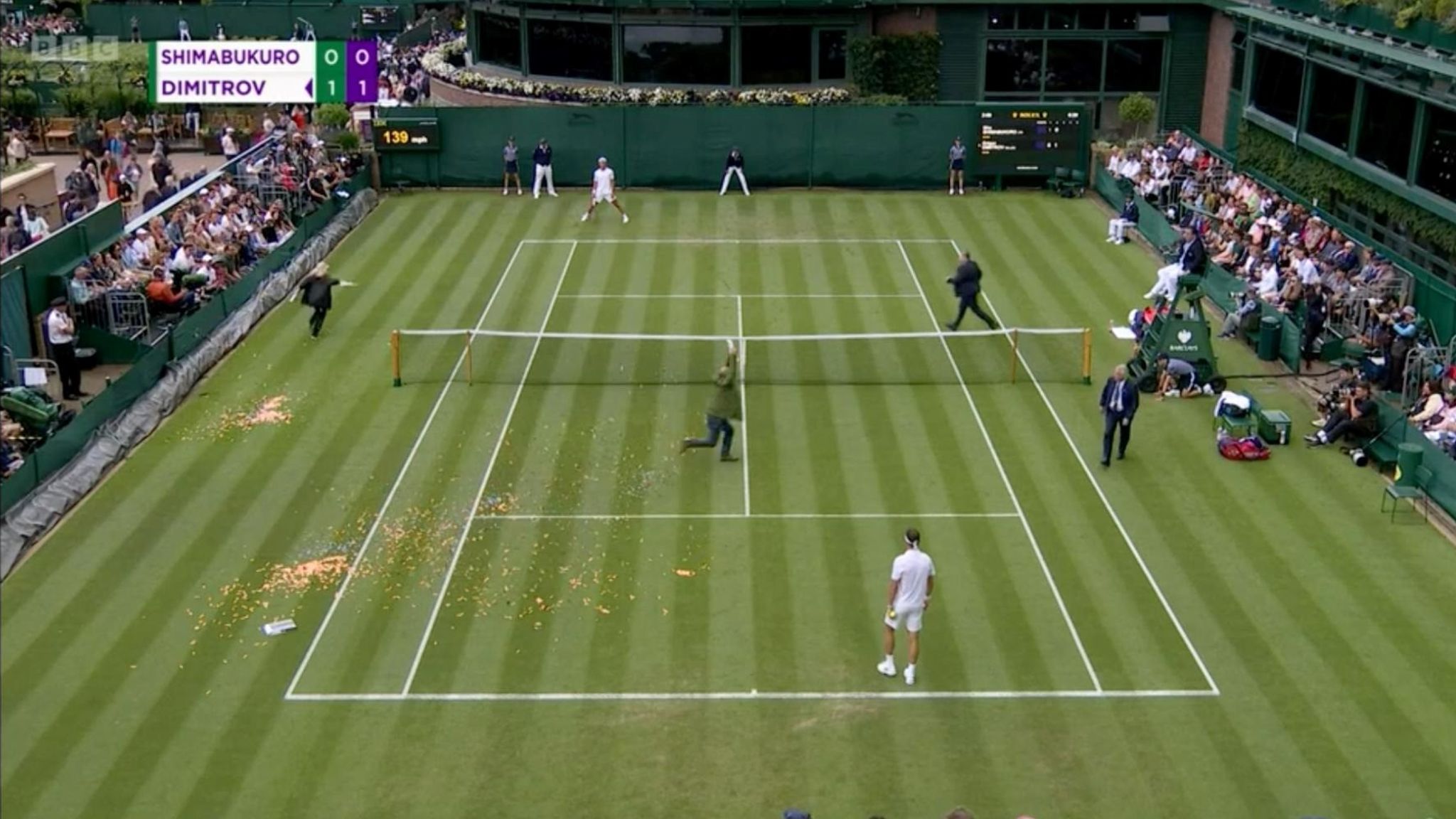 Wimbledon: Just Stop Oil protesters halt play twice as home secretary ... Wimbledon: Just Stop Oil protesters halt play twice as home secretary ...