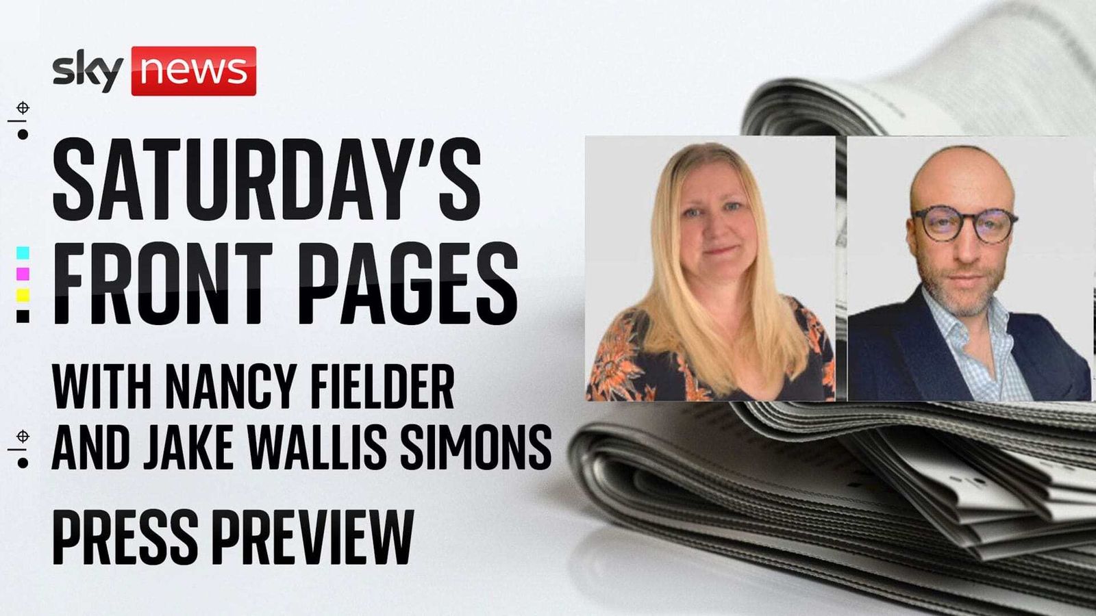 Press Preview Saturdays Papers News Uk Video News Sky News
