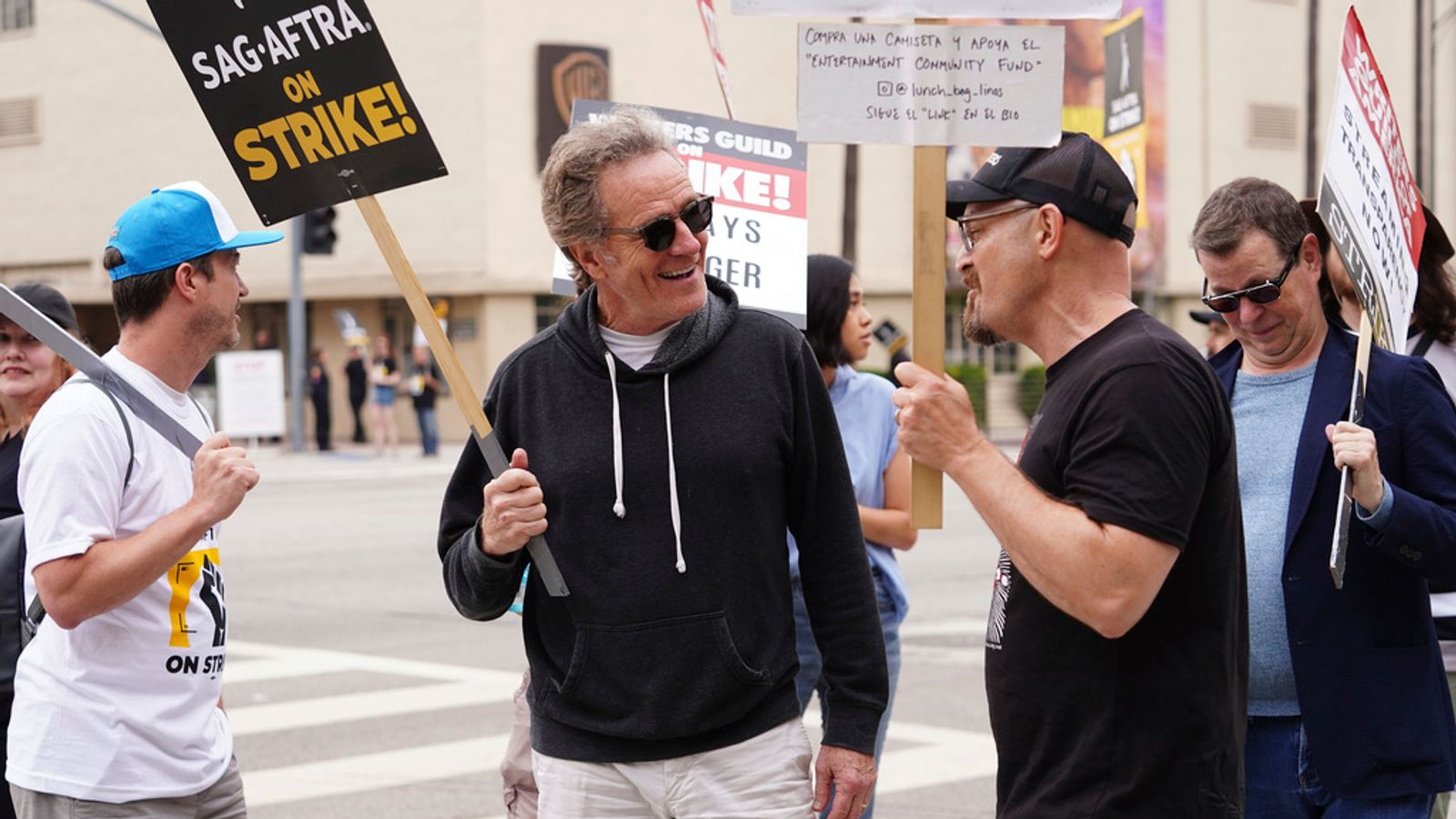 From Brad Pitt to Jane Fonda: Hollywood stars supporting the actors ...