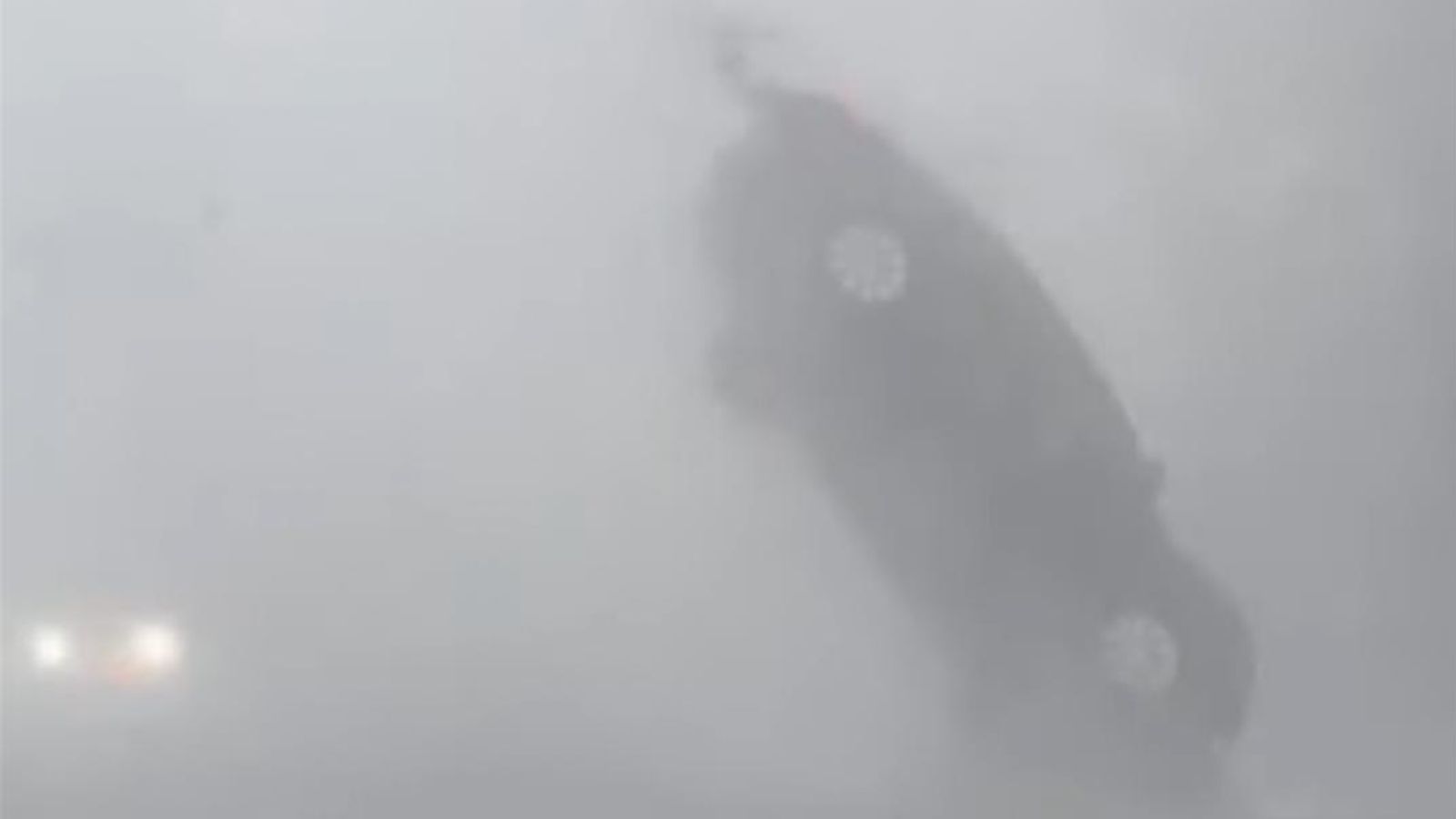 Idalia aftermath: Shocking moment car is sent flying into air after ...