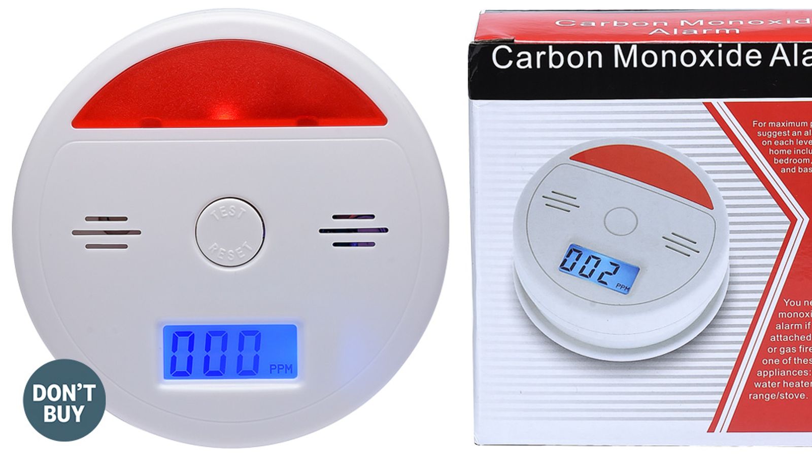 'Don't buy': Dangerous carbon monoxide alarms found on four major ...