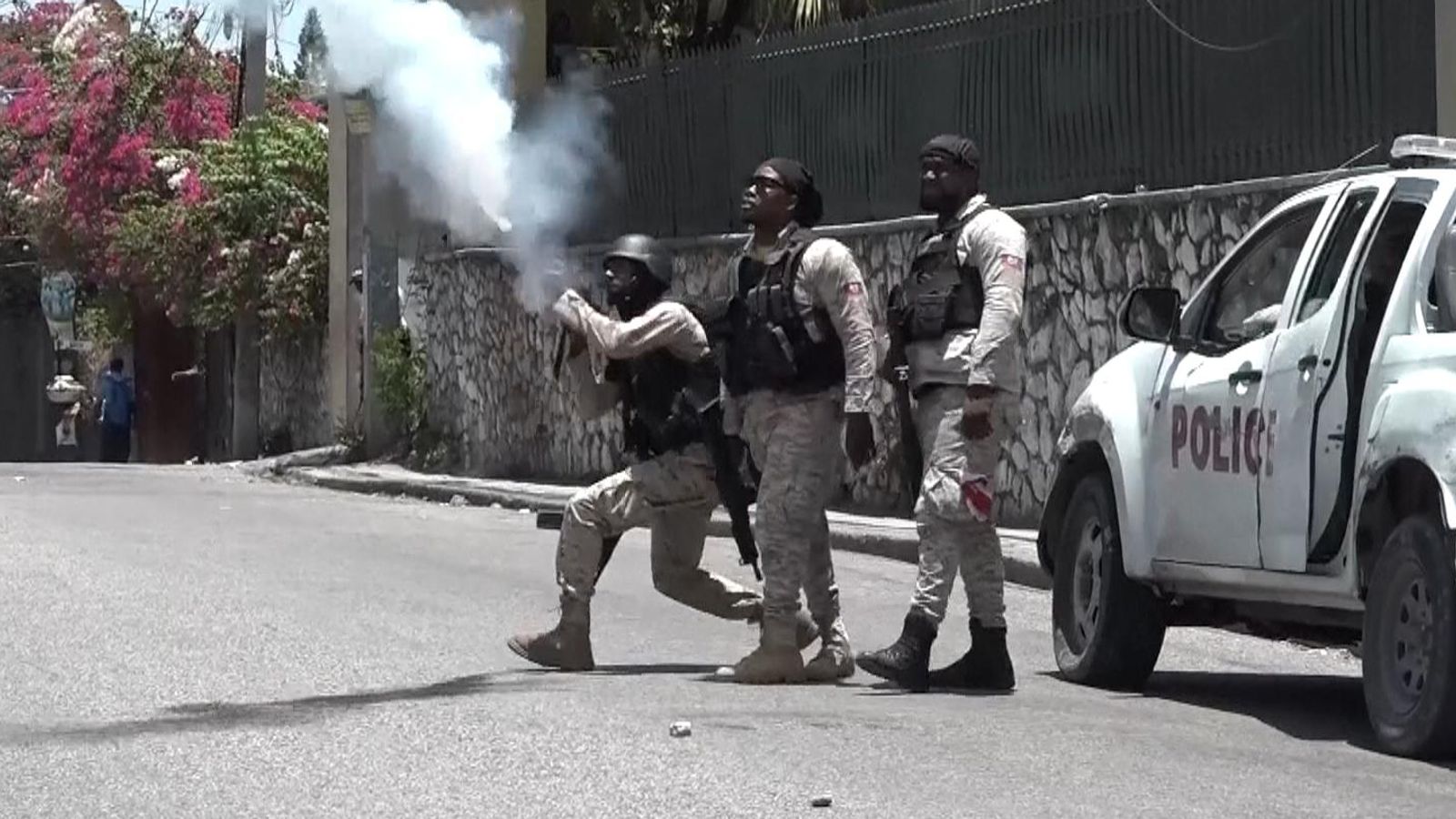 Tear gas fired at protesters demanding security from criminal gangs in ...