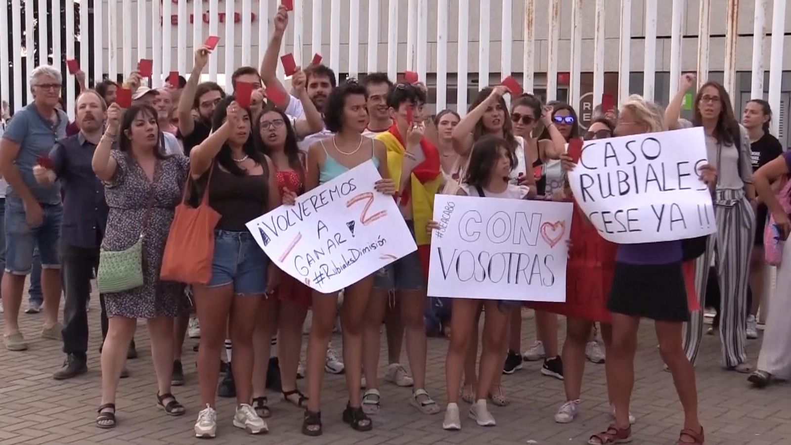 Women's World Cup: Protests after Spain's football president Luis ...